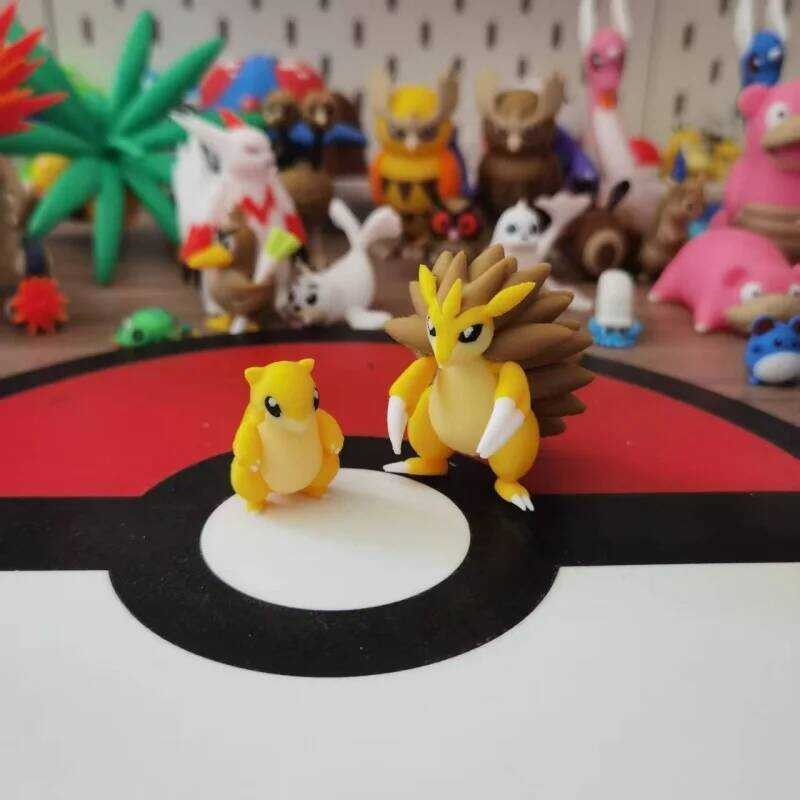 Xj Hot Anime Sandslash Sandshrew Action Figure Proportion World 1:20 ...