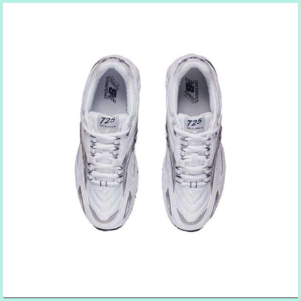 【100% GΕNUINE】New Balance NB 725 Silver White Sneakers For Men Women ...