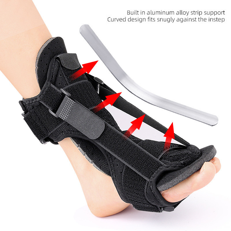 1pcs Adjustable Foot Drop Orthosis Brace Ankle Support With Plantar ...