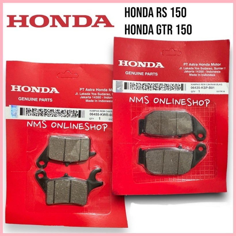 Honda RS 150 | GTR 150 Brakepad Front and Rear Set for RS 150 GTR 150 ...