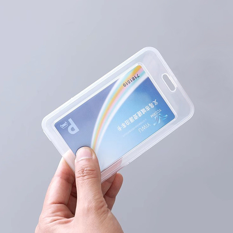 Transparent Plastic PVC ID Card Cover Clear Double-sided To Protect ...
