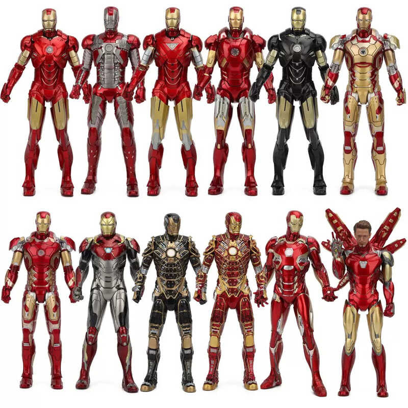 1/6 Iron Man Armor Model Figure Transformation Team PVC Static Display ...