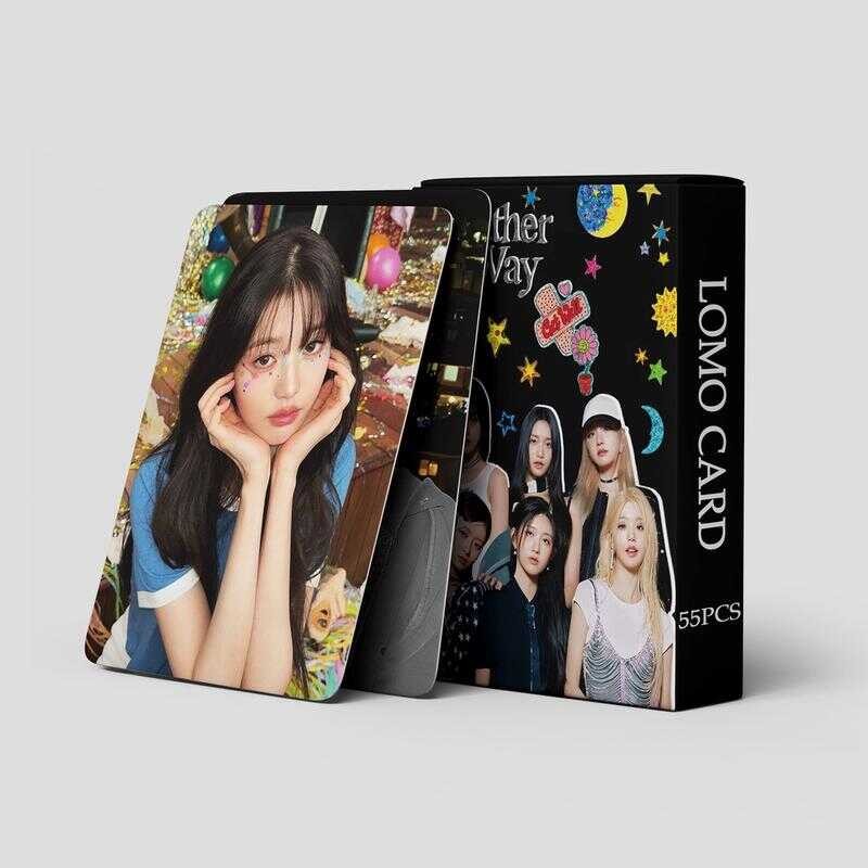 55Pcs/Box IVE Either Way Album Lomo Cards THE 1St EP MINE A DREAMY DAY ...