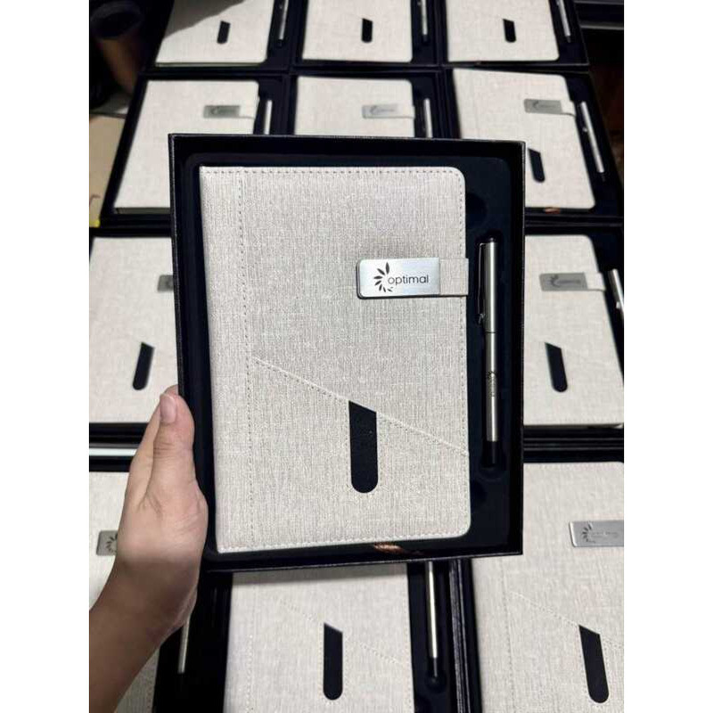 Set Personalized Notebook And Parker Pen W/ Gift Box Free Name Engrave ...