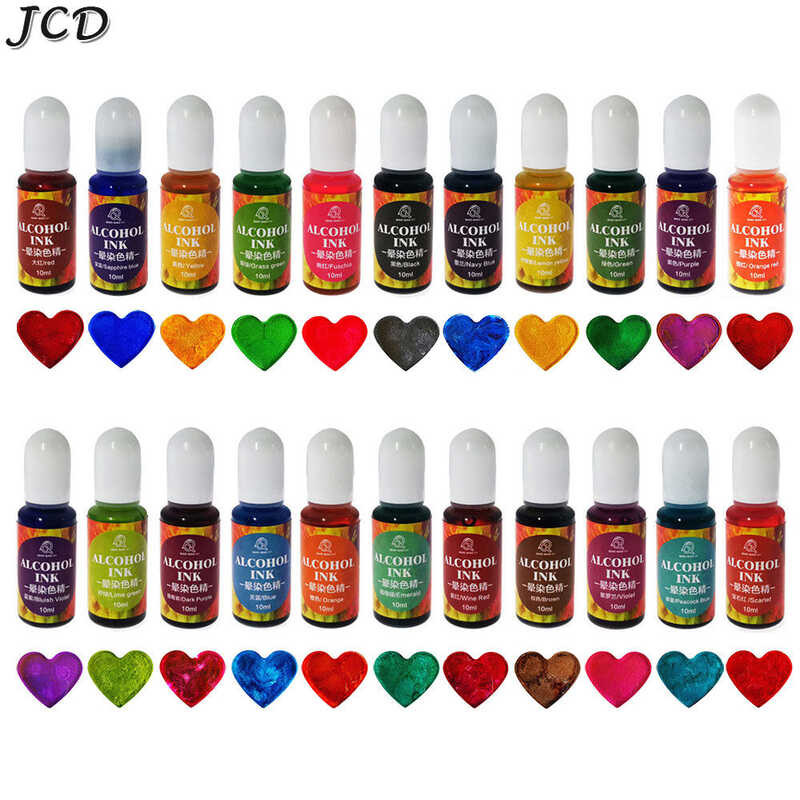 JCD 1Set Resin Pigment Kit Art Ink Alcohol Liquid Colorant Dye ...