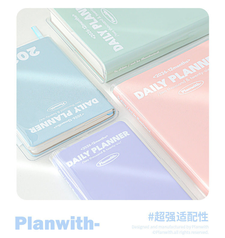 Cdaily|2026 All Year Book Clothes Four-leaf Clover Polka Dot pvc Book ...