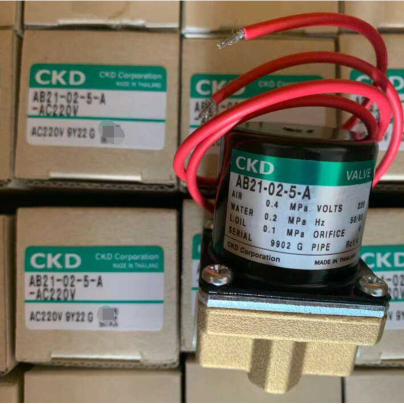 CKD Solenoid Valve AB21-02-5-A-AC220V AB21-02-3-A-AC220V DC24V | Shopee ...