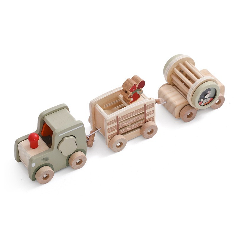 Wooden Development Multifunction Train Toy Cognitive Shape Recognition ...