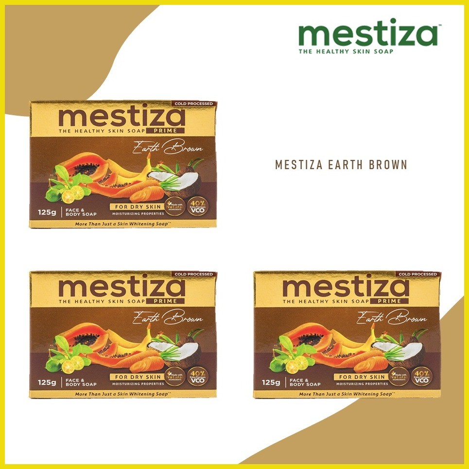 Mestiza Prime Earth Brown Face And Body Soap - Bundle of Three (3 bars ...