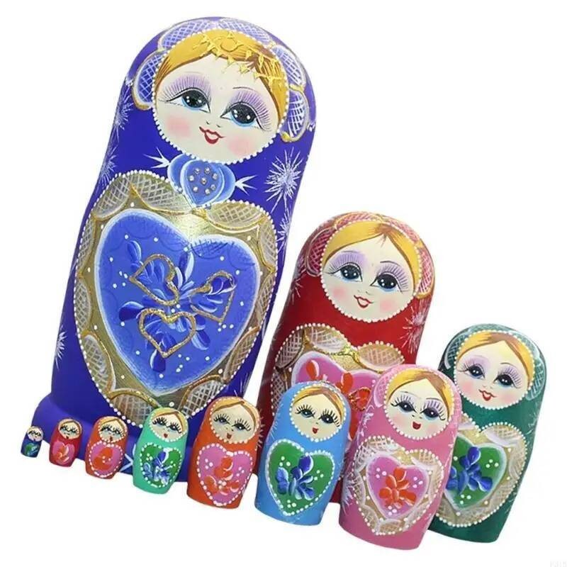 Layers 10 Russian Nesting Dolls Handcraft Collectible Figure Child ...