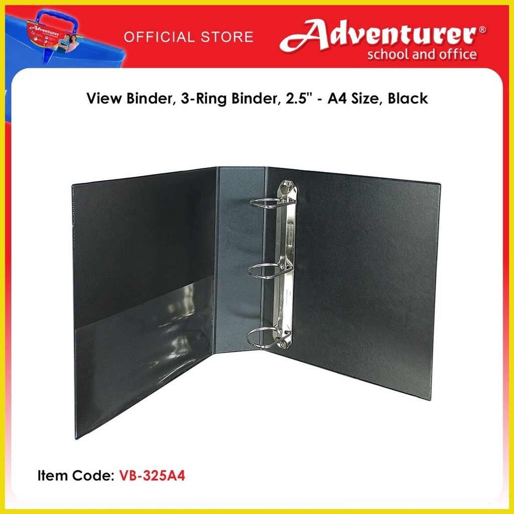 Adventurer View Binder, 3-Ring Binder, 2.5" - A4 Size | Shopee Philippines