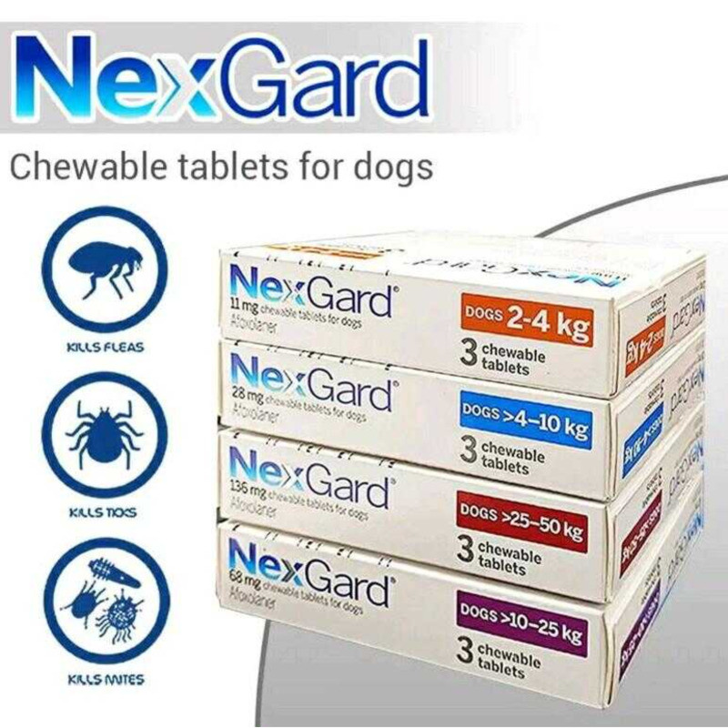 Nexgard Chewable tablet for dog's (1 PIECE ONLY) 6月-x215 | Shopee ...