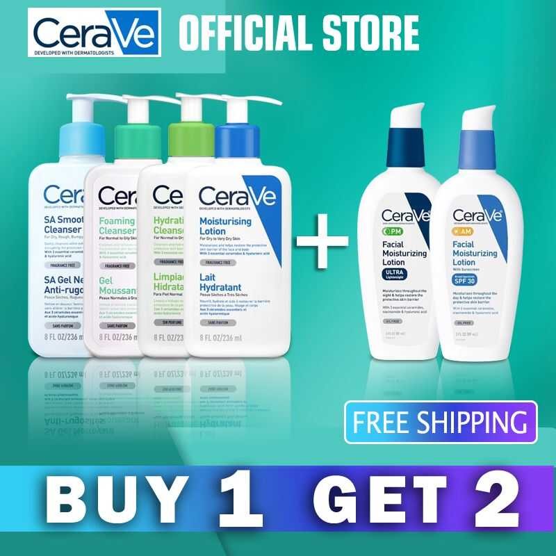 Cerave Official Store Ph SA Smoothing Cleanser For Dry Rough Bumpy Skin ...