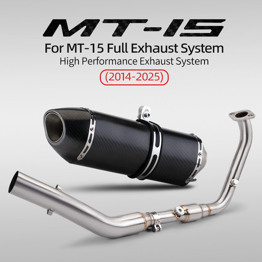 MT15 R15 V3 V4 Motorcycle Exhaust Full Systems Stainless Steel Pipe ...