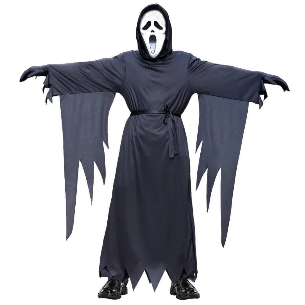 Adult Kids Horror Scary Boys Girls Death Ghostface Dress Halloween ...