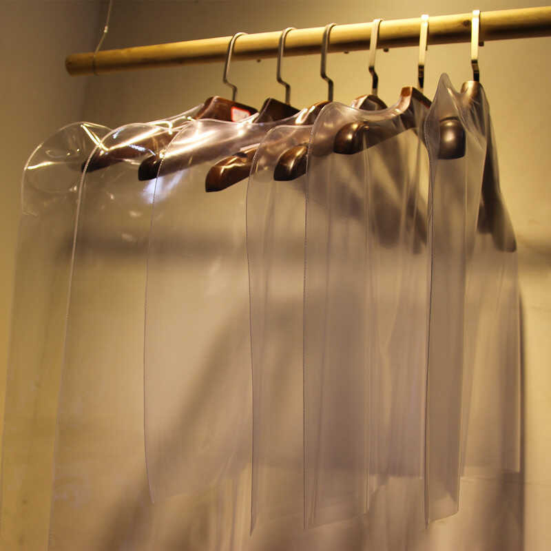 Plastic Transparent Clothes Dust Cover Dust Bag Dust Sleeve for Hanging ...