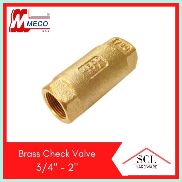MECO Check Valve 1/2" 3/4" 1" 1-1/4" 1-1/2" | Shopee Philippines