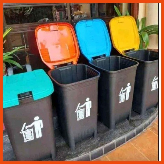 Trash Can 80L orocan trash can with Wheels and lock STOCK N0.2100/trash ...