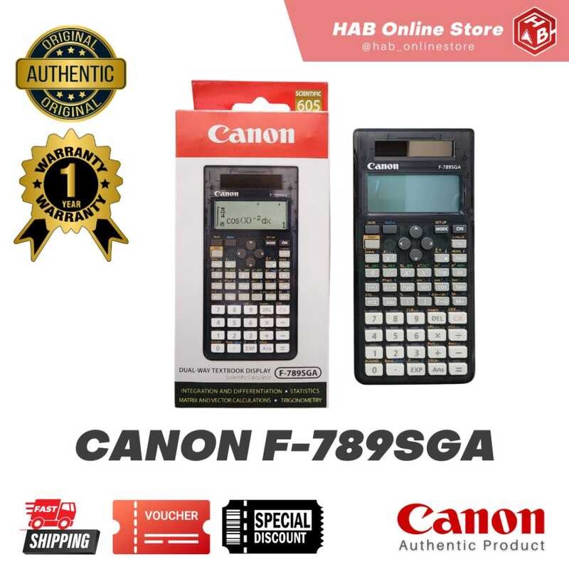 Original Canon F-789Sga Scientific Calculator PRC Approved 789 789Sga ...