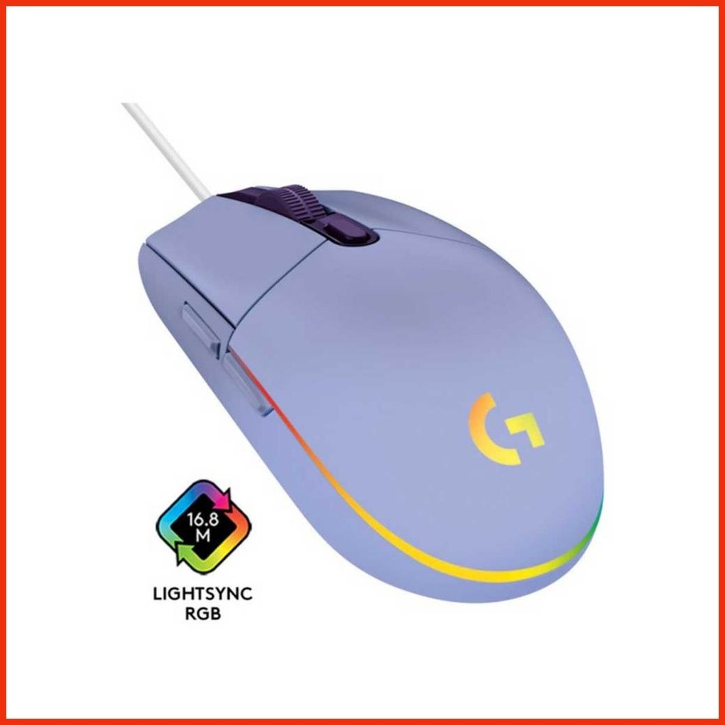 Logitech G102 Lightsync Gaming Mouse (Lilac) | Shopee Philippines