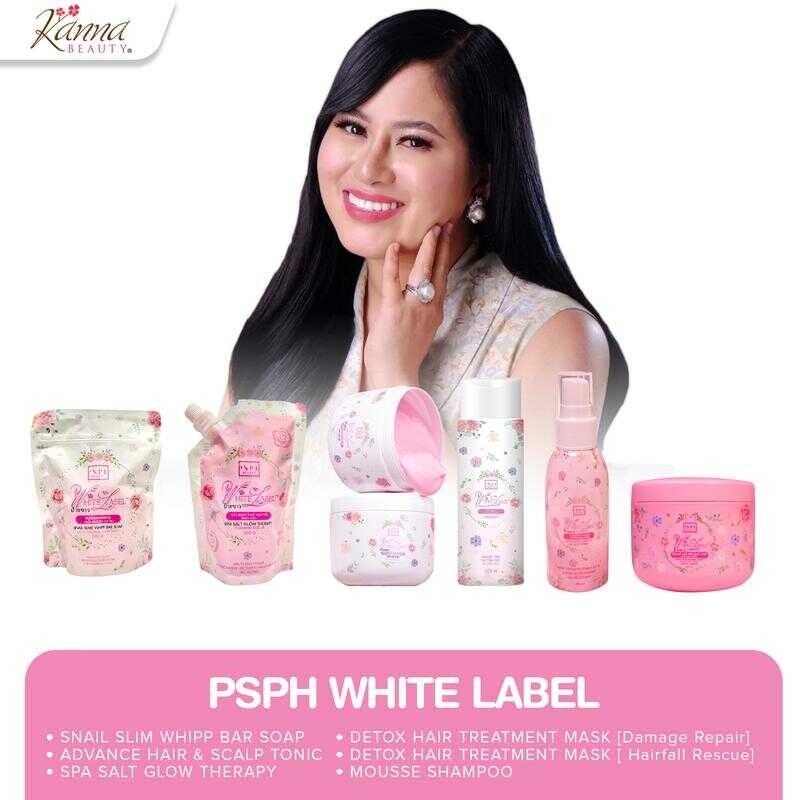 PSPH Beauty White Label Products Spa Salt Glow Therapy Mousse Shampoo ...