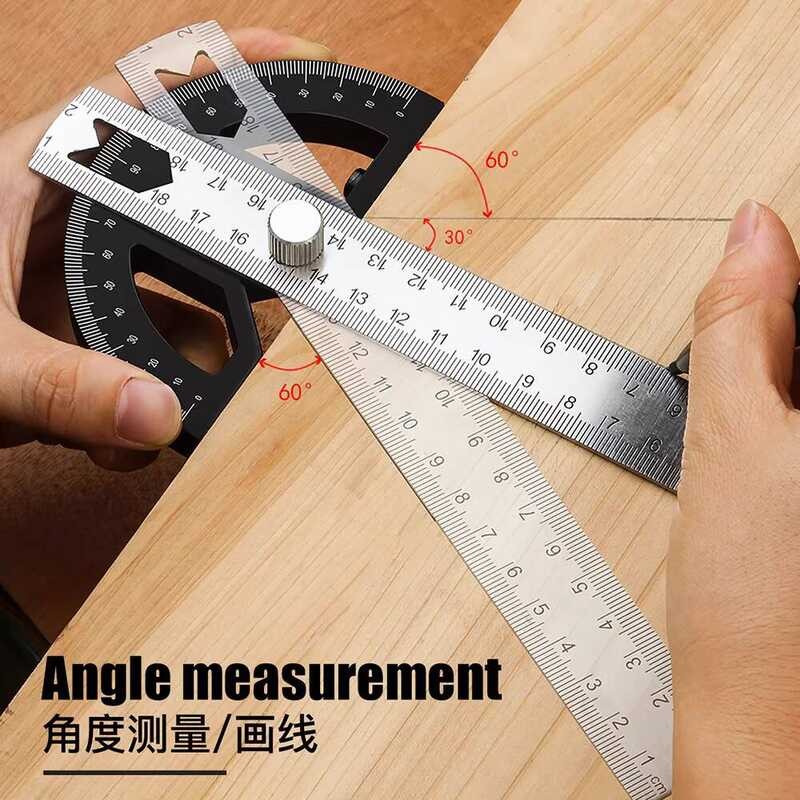Universal Multi-Function Adjustable Protractor Combination Carpenter's ...