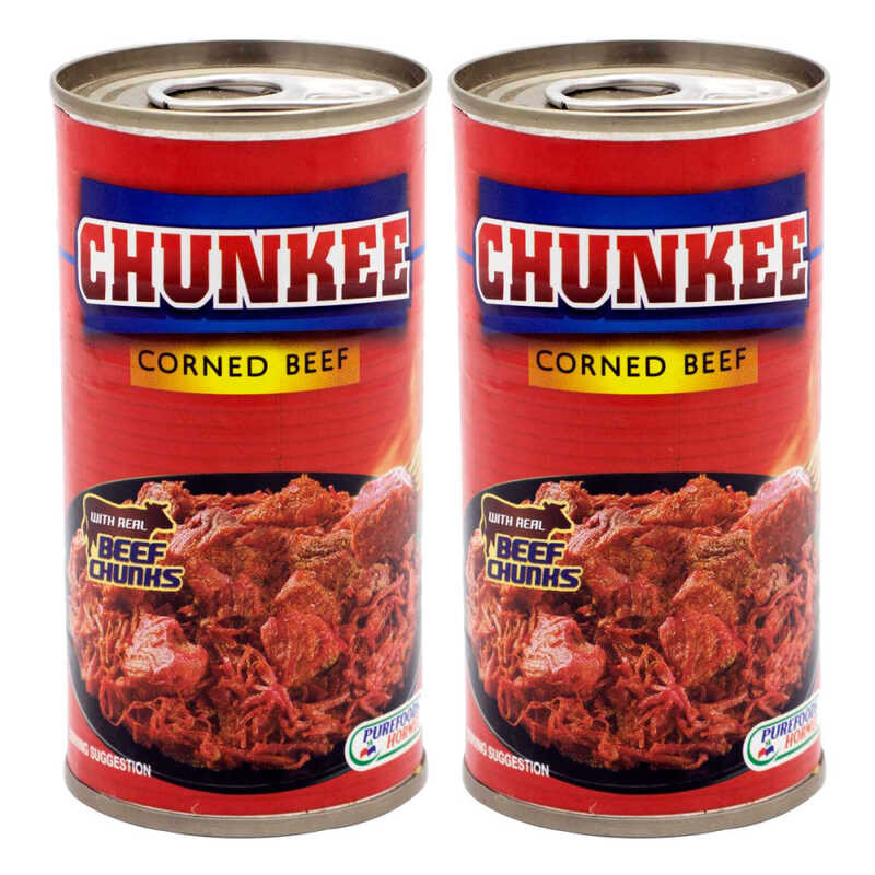 1D2 Purefoods Chunkee Corned Beef With Real Beef Chunks 190G Easy Open ...