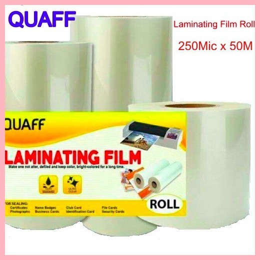 Laminating Film 12 Inch Roll 250 micron 50M Quaff Brand | Shopee ...