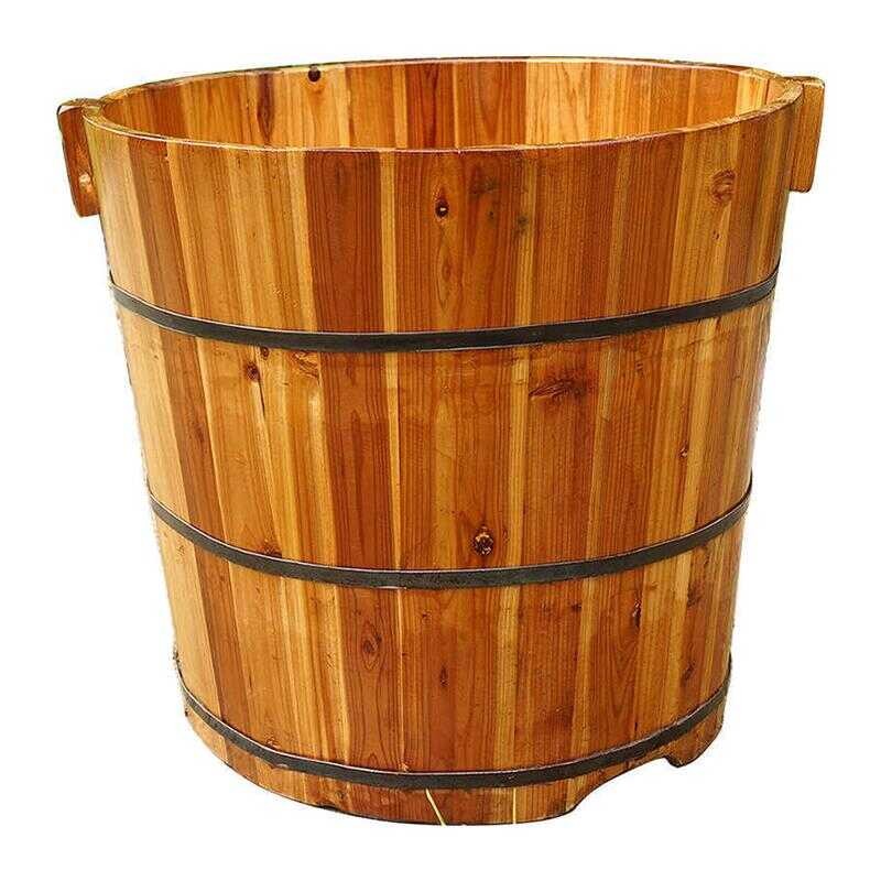 Fragrant Fir Wood Barrel Handmade Wooden Barrel Bath Round Wooden ...
