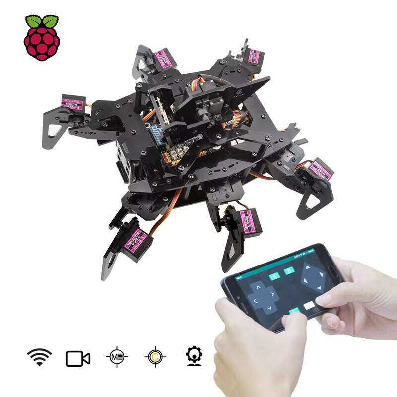 Educational Robot STEAM Raspberry Pi 4th Generation 4B/3B Hexapod ...