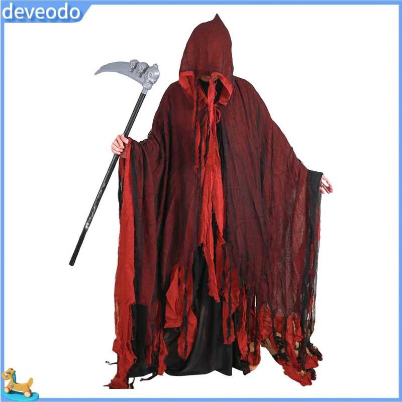 Xj Deveodo Rag Decor Cape Spooky Cloak For Halloween Medieval Grim ...