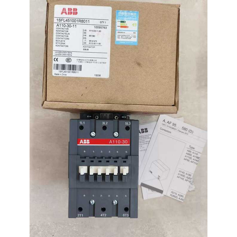 ABB contactor A110-30-11 A110-30 220V with auxiliary CAL18-11 is better ...