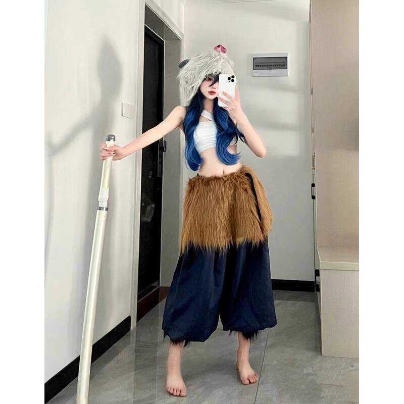 Demon Slayer Female Version Inosuke Cosplay Role Play Costume | Shopee ...