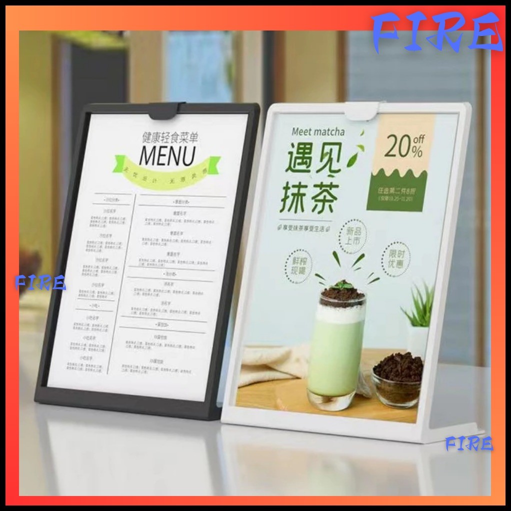 Display BillBoard Acrylic Stand Display A4 Acrylic Menu Price Sign ...