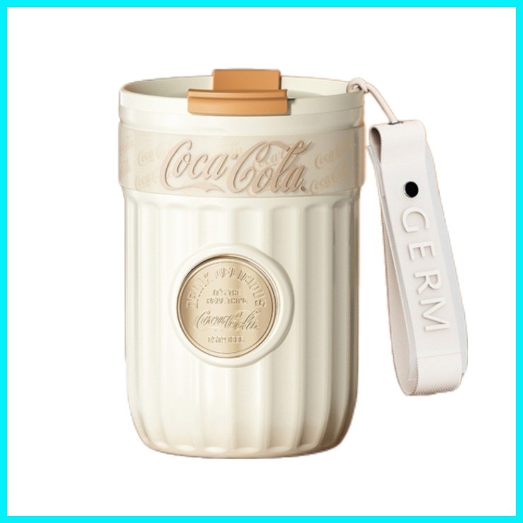 GERM X Coca-Cola Coffee Cup Double Wall Hot & Cold 316 Stainless Steel ...