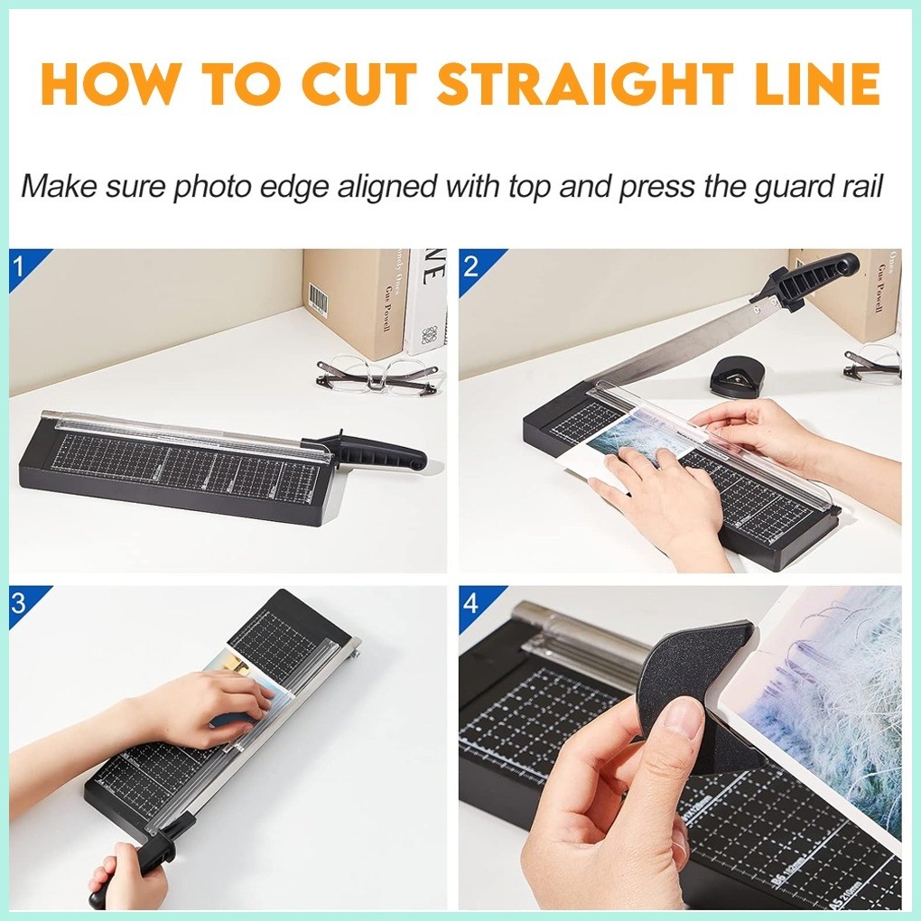 Officom Paper Cutter Guillotine Type A4 Half Size with FREE Corner ...