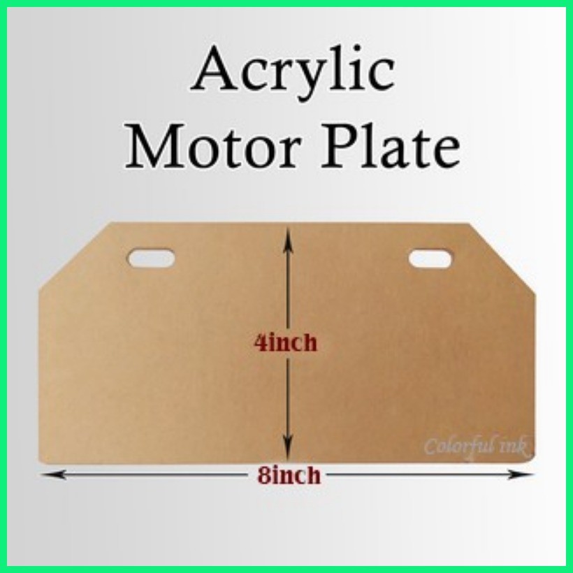 (10pcs )at P32 each Blank Acrylic Motorcycle MC Plate Number 4.24in x ...