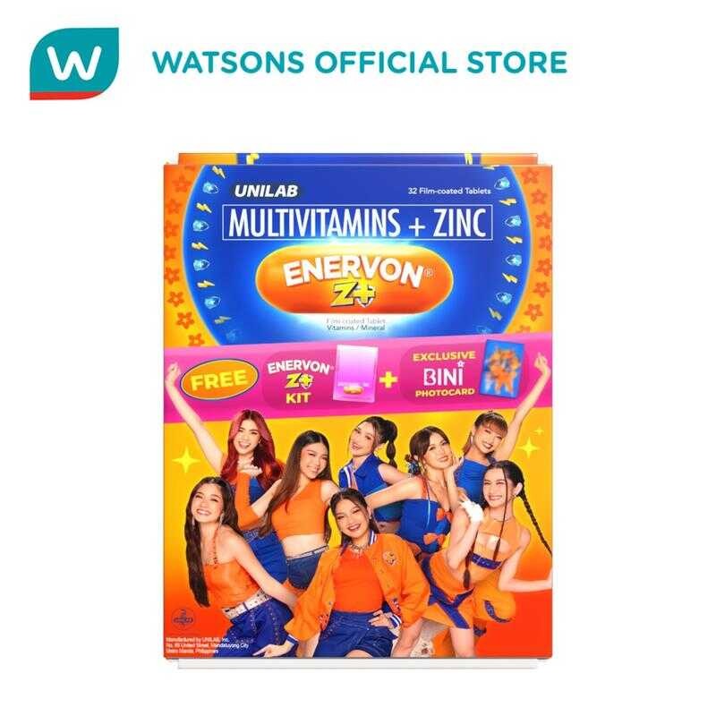 ENERVON Z Plus Tablet 32S With Bini Photocard Vitamins 3 | Shopee ...