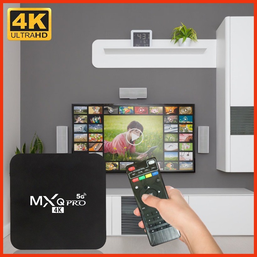 mxq pro tv box 4k 5g 4gb 64gb android smart digibox tv box for tv wifi ...