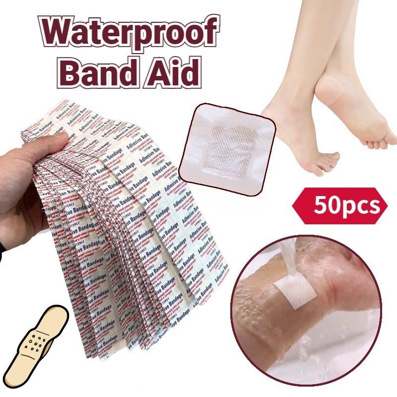 50pcs Waterproof Skin Friendly Hypoallergenic Non-woven Adhesive Wound ...