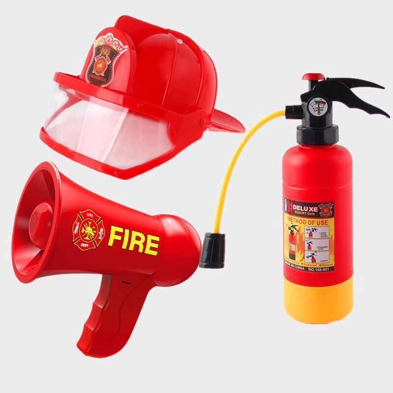 Children's Firefighter Toy Set Sam Firefighter Hat Loudspeaker ...