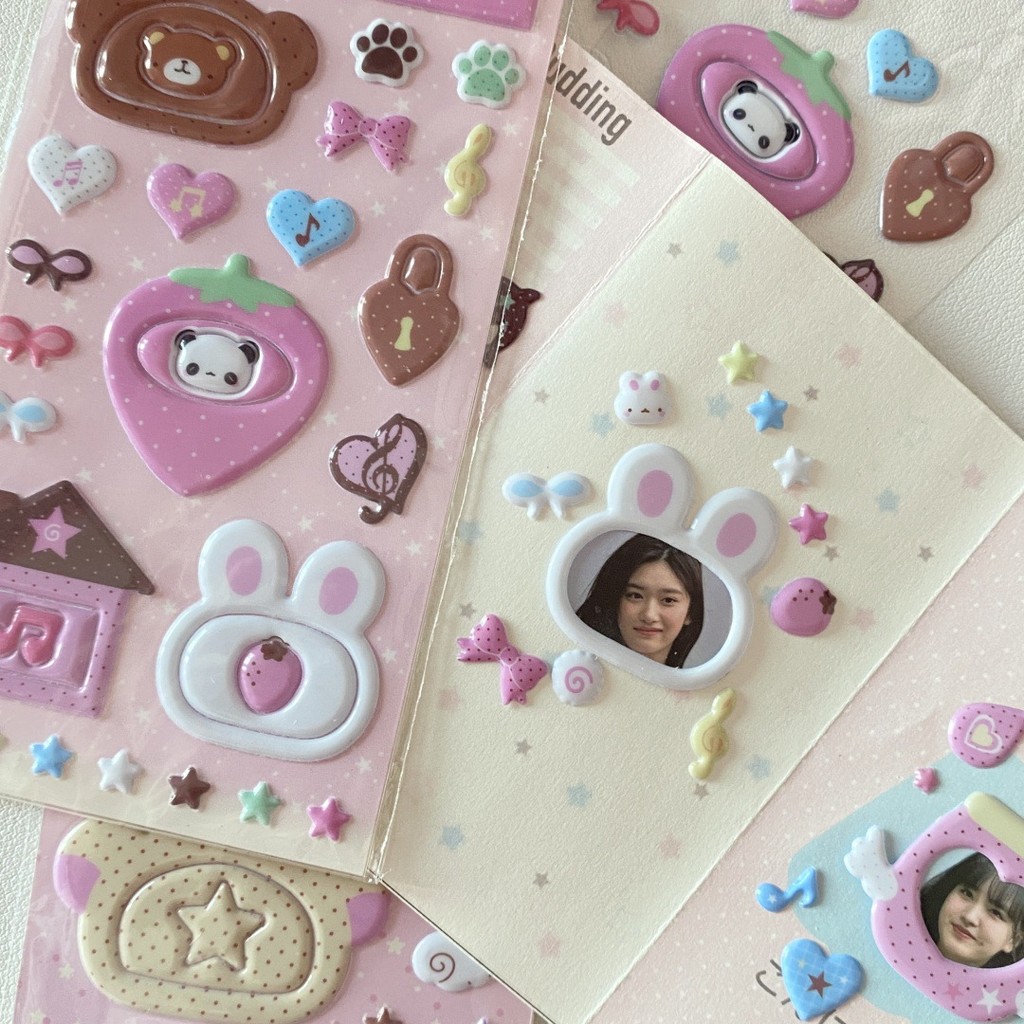 Cute Three-Dimensional Animal Border Foam Sticker Star Note ...