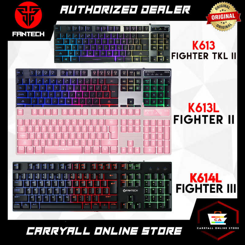 Fantech K614l III K613l K613 TKL Fighter II Membrane Gaming Keyboard ...