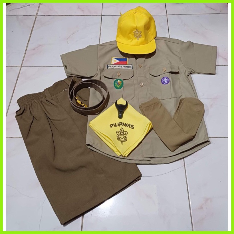 Type A>Kab Scout Polo and Short Set) | Shopee Philippines