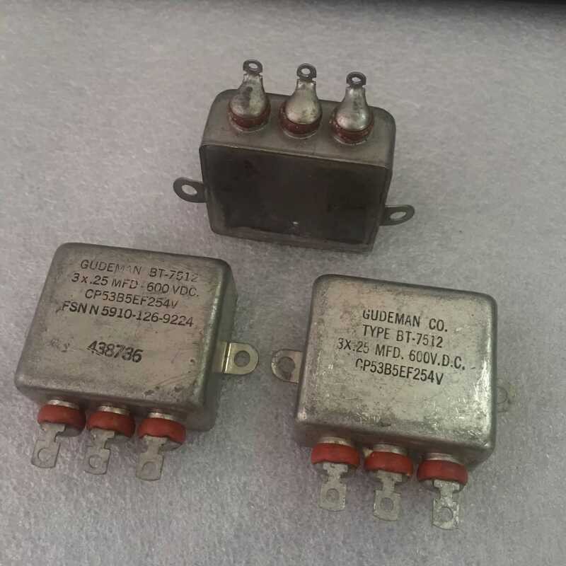 Antique American GUDEMAN 3×0.25UF 0.22UF600V Tube Amplifier Oil ...