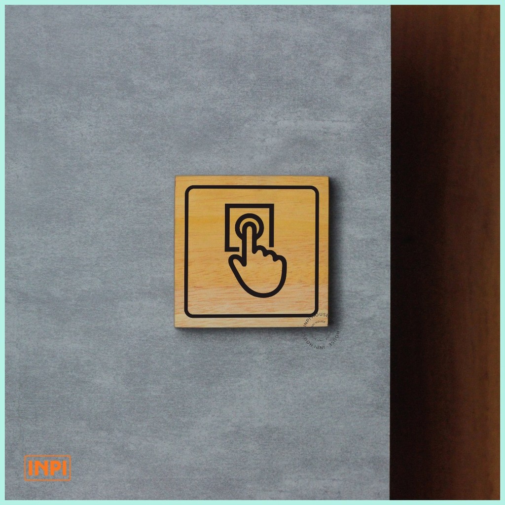 TOMBOL Bell button sign system - door sign - bell button Marker - bell ...