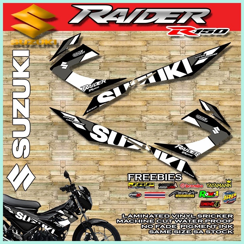 RAIDER 150 CARB REBORN Decals Sticker With Freebies Fi Inspire | Shopee ...