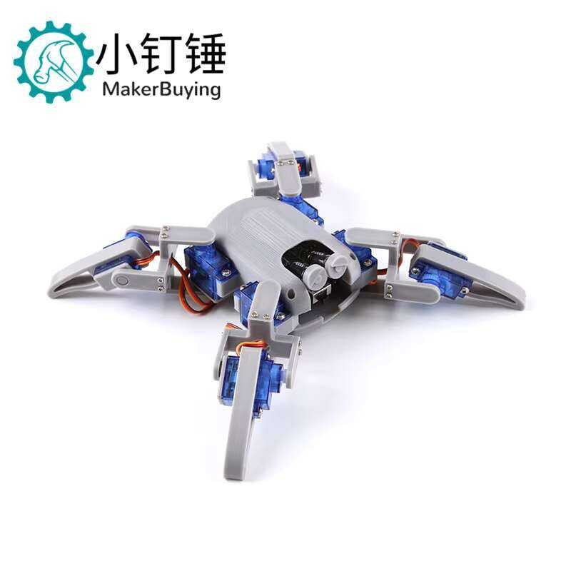 For Arduino Open Source Kit Quadruped DIY Making Spider Bionic Mechanical Robot Maker | Shopee ...