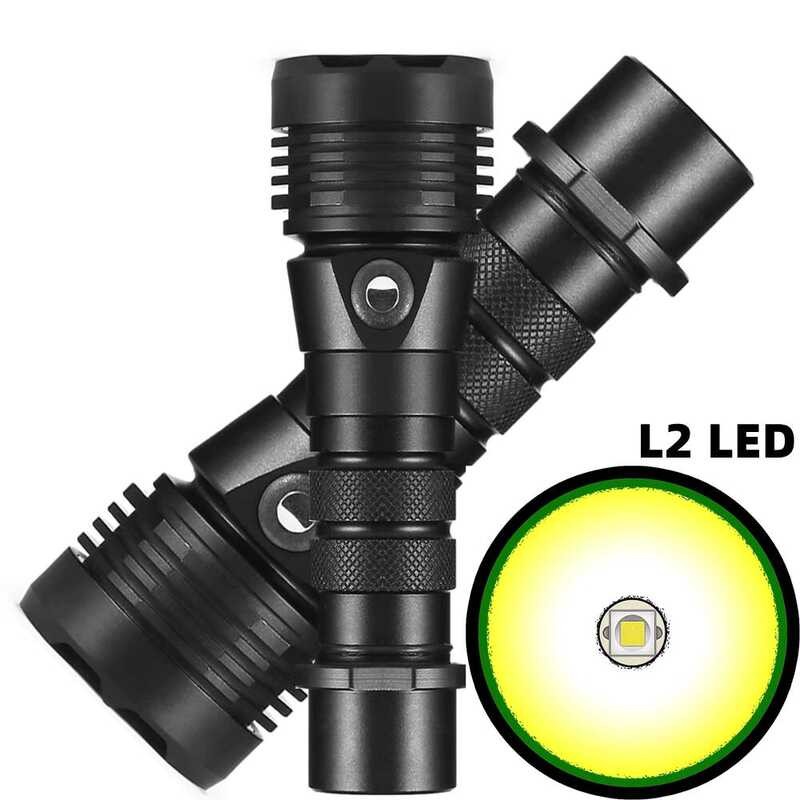 Waterproof 85m Flashlight Underwater Strong Light Long Range Deep ...
