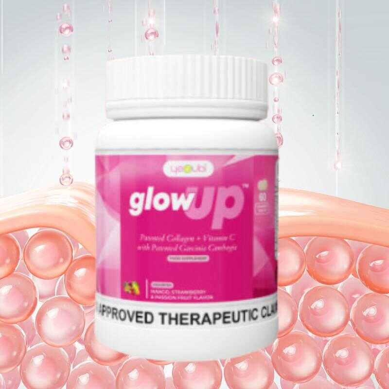 Glow Up Collagen Chewables Plus Vitamin C Chewable Tablets Supplement ...